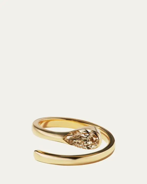 AARYAH 18k Natural Diamond Nyoka Ring