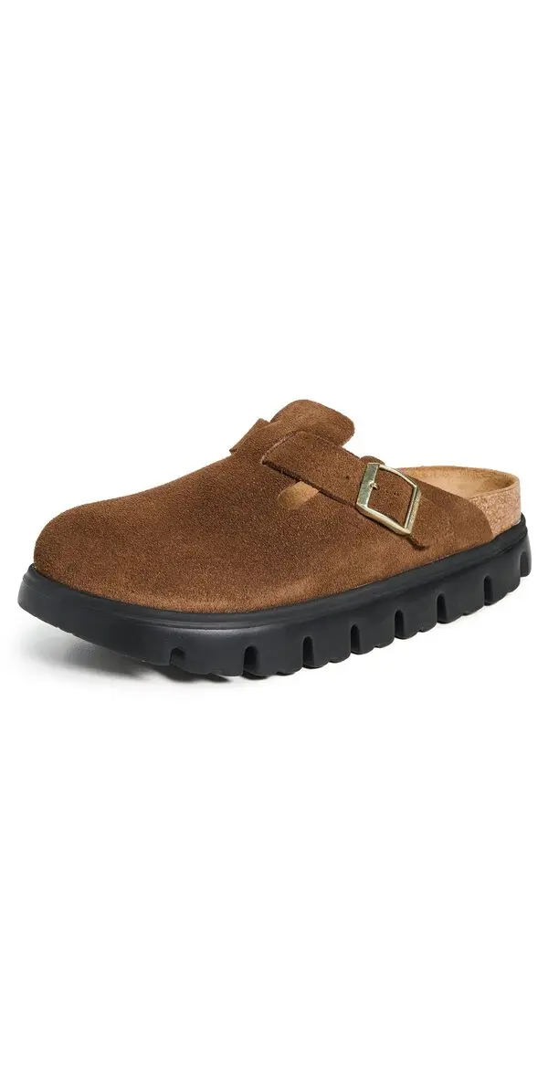 BIRKENSTOCK Boston Chunky Clogs - Dark Tea