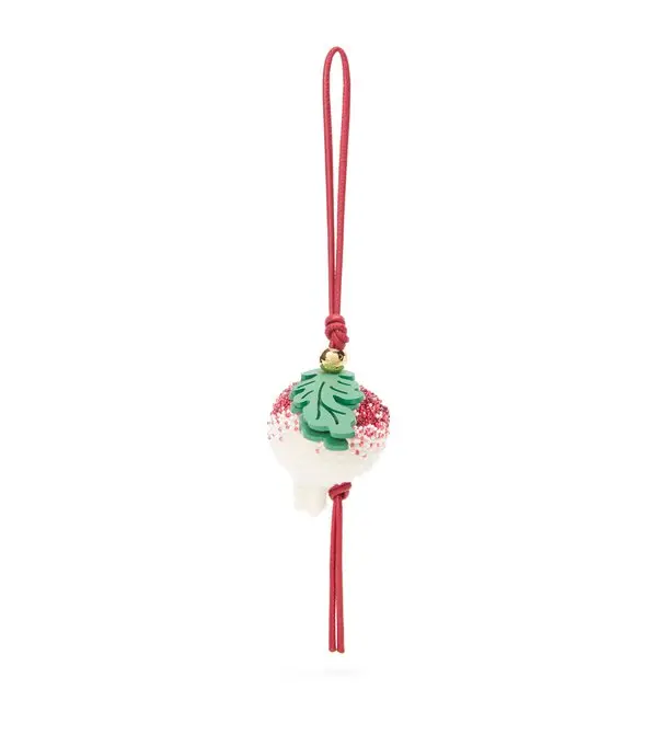 Loewe Embellished Radish Charm - Red