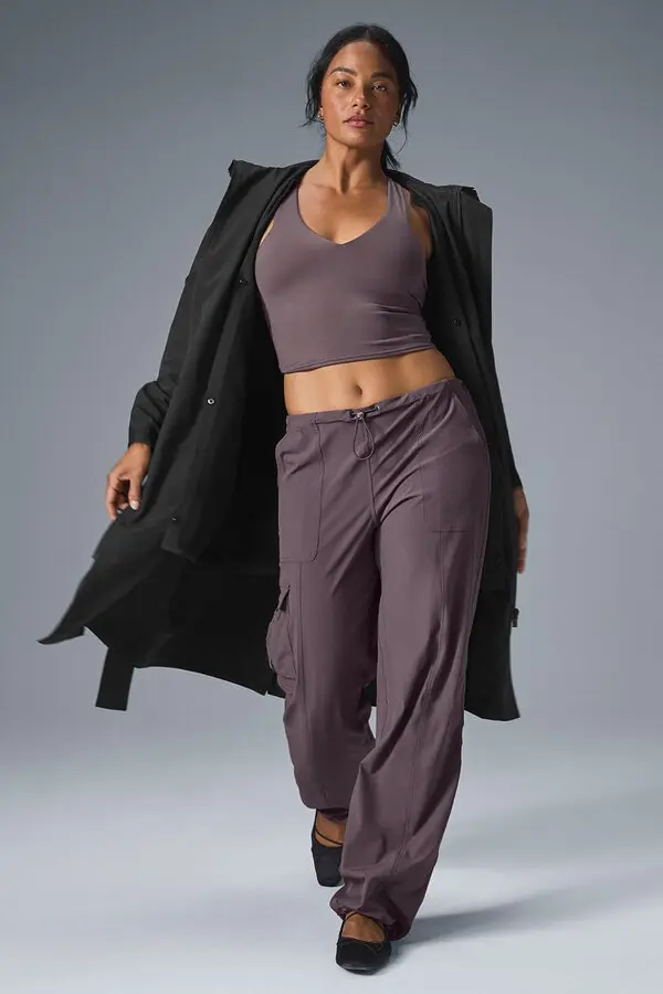 Alo Yoga Crinkle On The Move Trench Jacket - Black