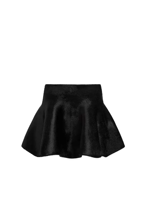 Alaïa Mini Skater Skirt - Noir Alaia