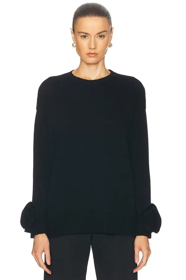 トップス valentino black summer wool knit 24aw トップス valentino black summer wool knit 24aw トップス valentino