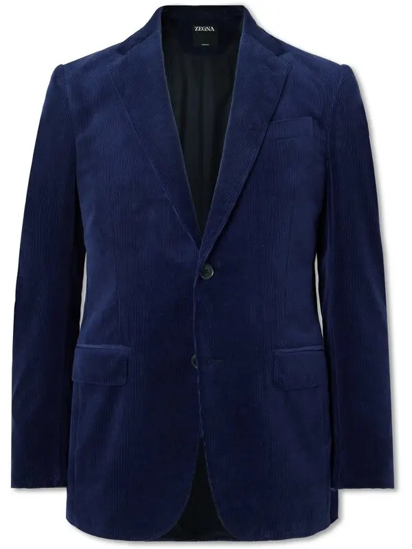 Zegna Cotton-blend Corduroy Suit Jacket