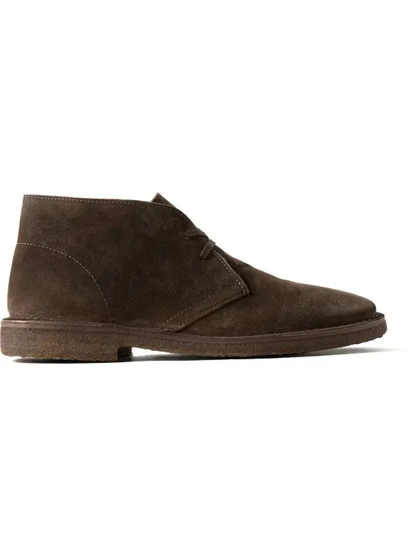 DRAKE'S Clifford Suede Desert Boots - Brown