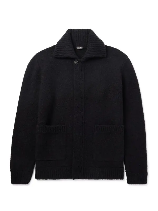 Zegna Brushed-knit Field Jacket