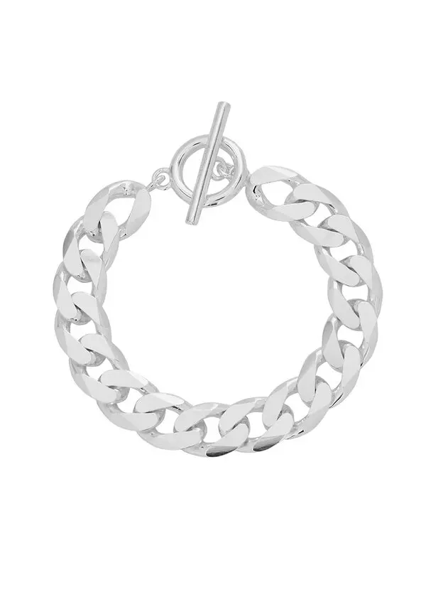 All Blues Moto Sterling Chain Bracelet - Silver