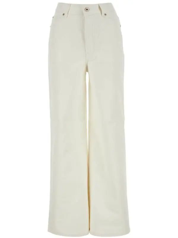 Loewe Logo Patch Jeans - White | Editorialist