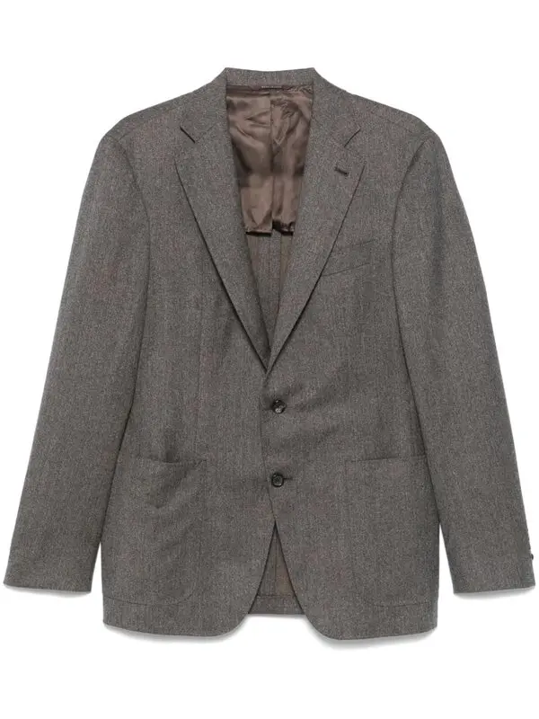 Canali Mélange-effect Blazer
