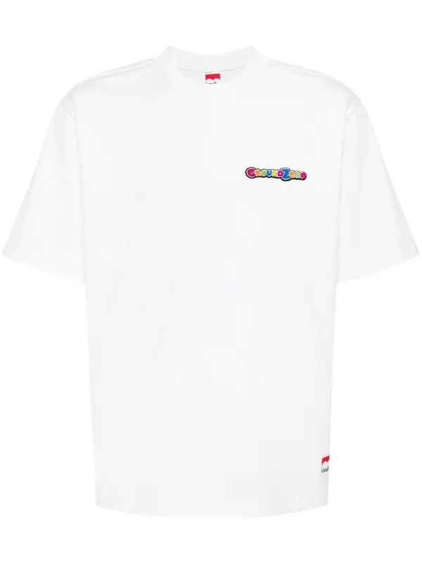GROUND ZERO Logo-print Cotton T-shirt - White