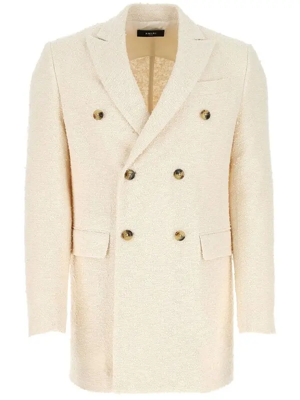 Amiri Double-breasted Blazer - Neutrals