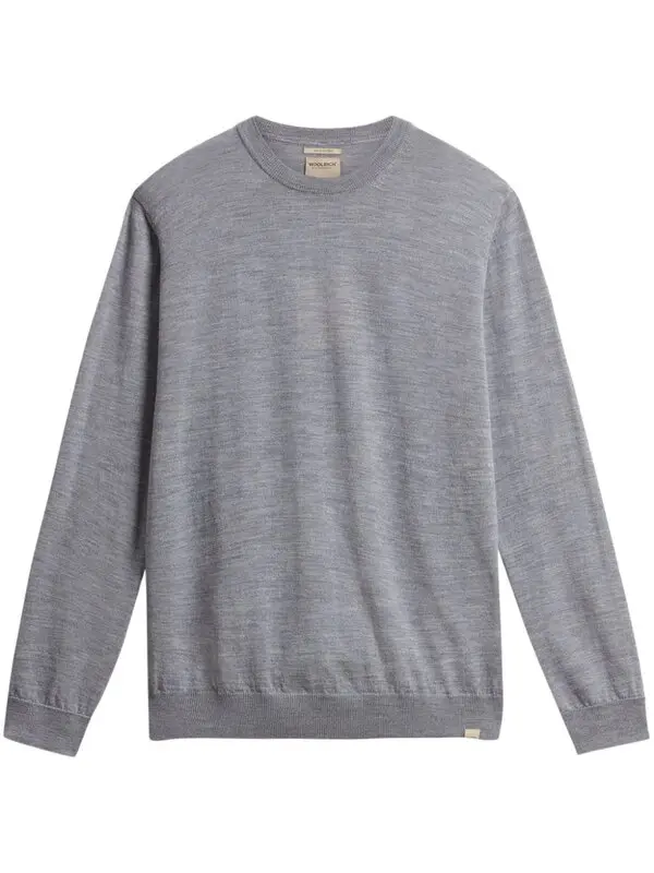 Woolrich Logo-tag Knitted Jumper - Grey