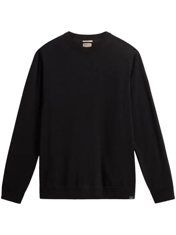 Woolrich Logo-tag Knitted Jumper - Black
