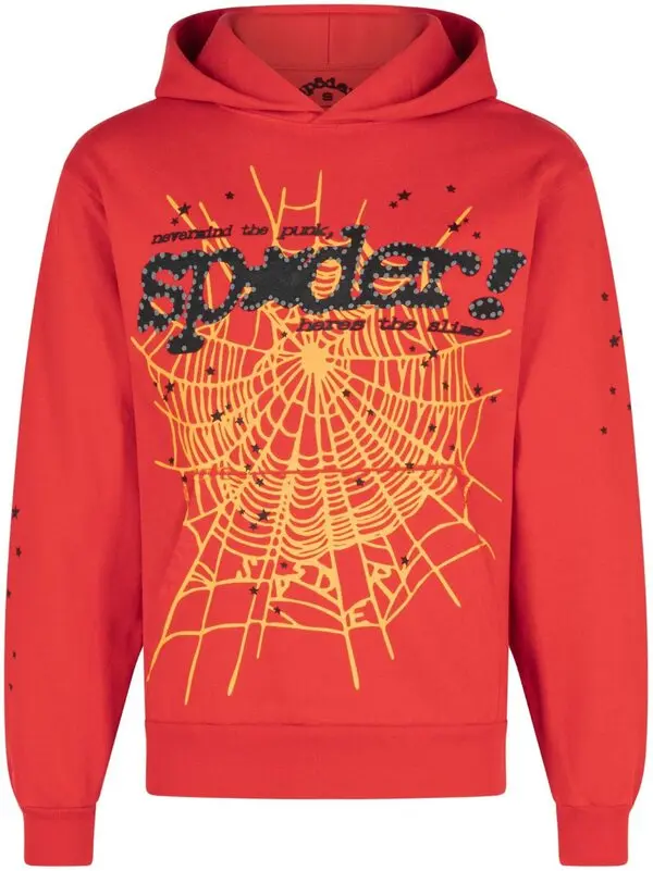 SP5DER Graphic Hoodie - Red