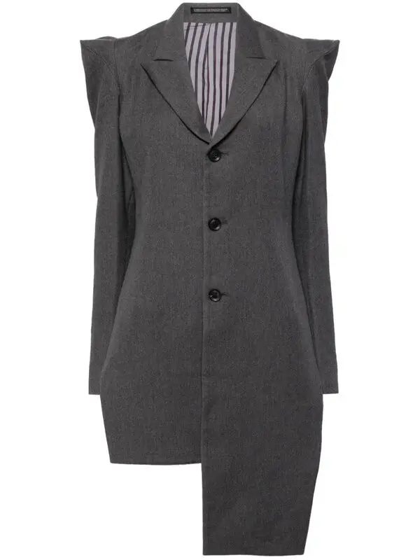 Yohji Yamamoto Asymmetric Single-breasted Blazer
