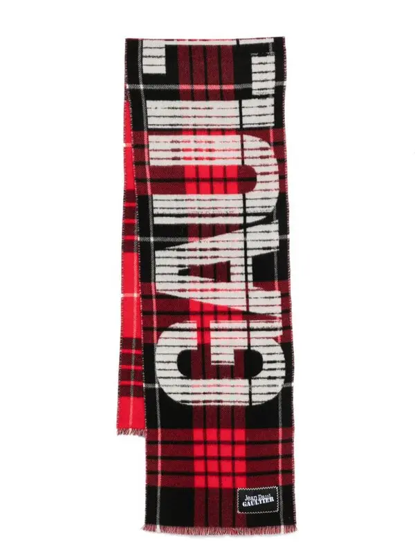 Jean Paul Gaultier Tartan Virgin Wool Scarf