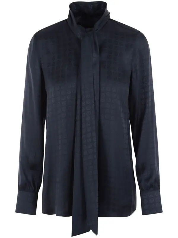 10 CORSO COMO Lavallière Shirt - Blue