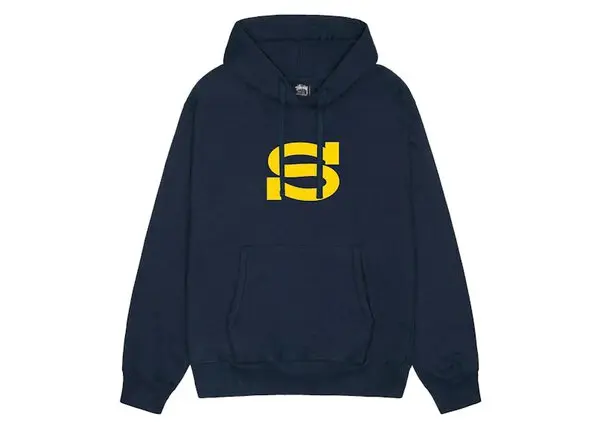 StÜssy Letterman Hoodie - Navy Blue
