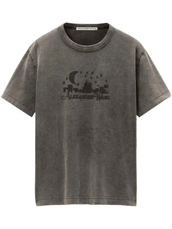 Alexander Wang Skyline Logo Graphic T-shirt