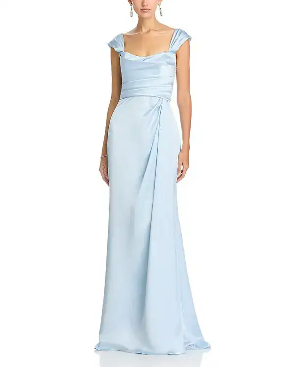 Amsale Corset Gown - Ice - 30% Off | Editorialist