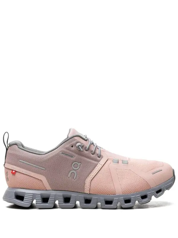 On Side Logo-print Sneakers - Pink