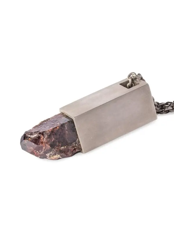 PARTS OF FOUR Talisman Stone Pendant Necklace - Silver