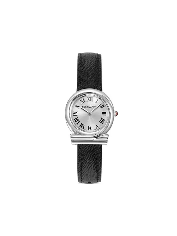FERRAGAMO Gancini Twisted 28mm Watch - Silver
