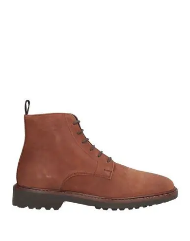 Geox Tan Leather Ankle Boots - Brown