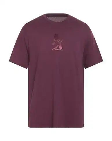 Armani Exchange T-Shirt Burgundy Size Cotton In Red 34% Off