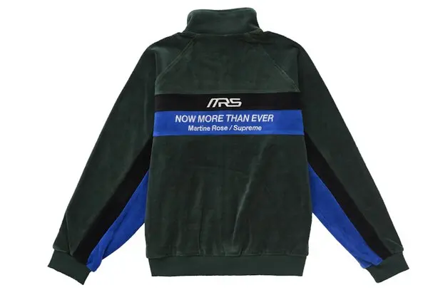 Supreme Martine Rose Velour Track Jacket - Green