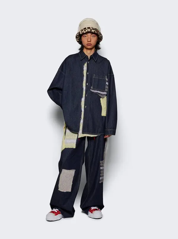Marni Leather Bucket Hat - Stone White