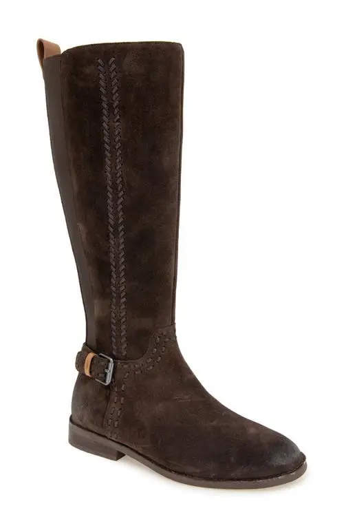 Gentle Souls By Kenneth Cole Elmwood Knee High Boots - Chocolate Suede