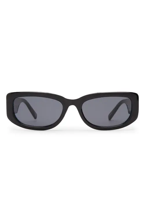 Le Specs Monopoly 55mm Rectangular Sunglasses - Black