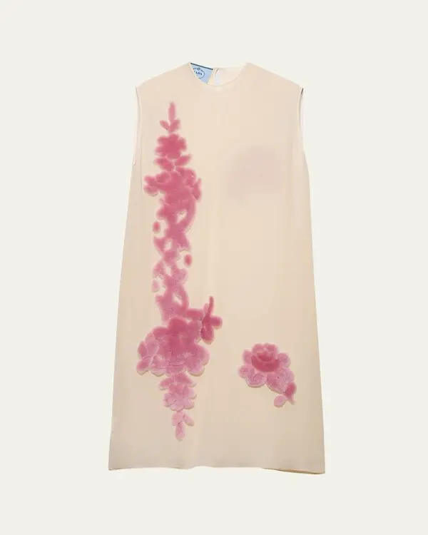 Prada Georgette Midi Dress - Begonia