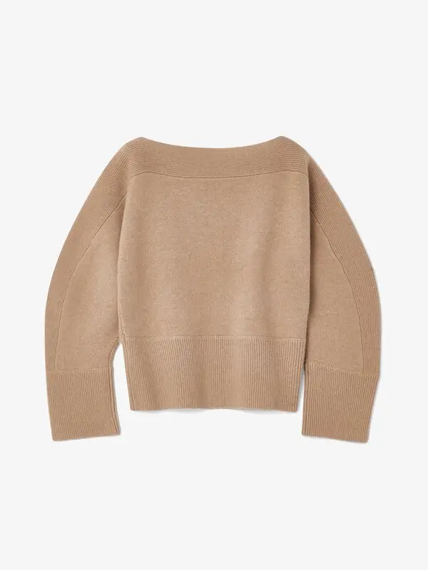 HOUSE OF DAGMAR Curved Knit Sweater