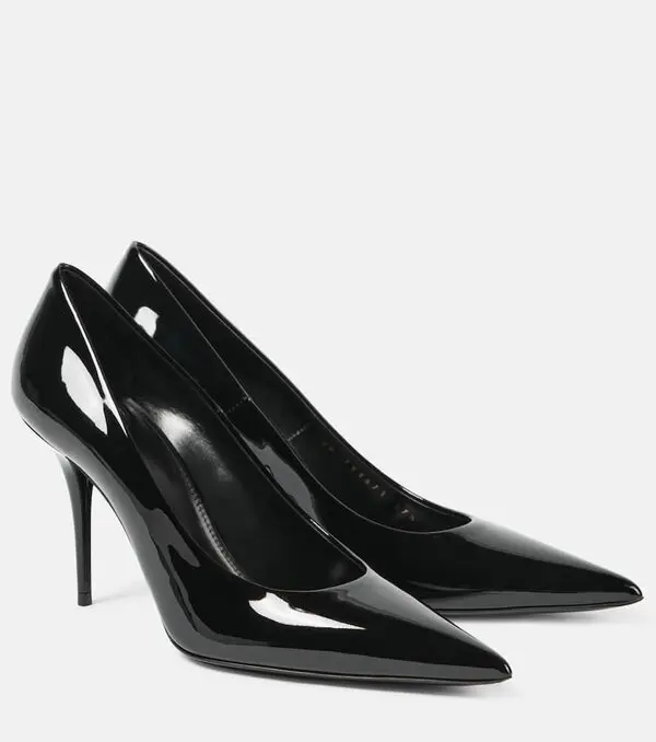 Saint Laurent Norma Pointed-toe Pumps - Black