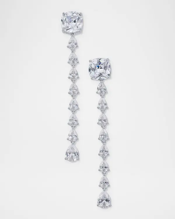 KENNETH JAY LANE Cubic Zirconia Drop Earrings