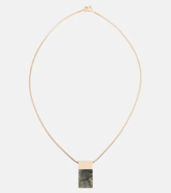 Isabel Marant Crystal-embellished Pendant Necklace - Gold