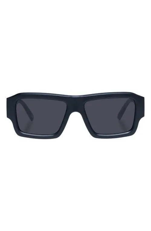 Le Specs Polygraph Rectangular Sunglasses - Matte Black