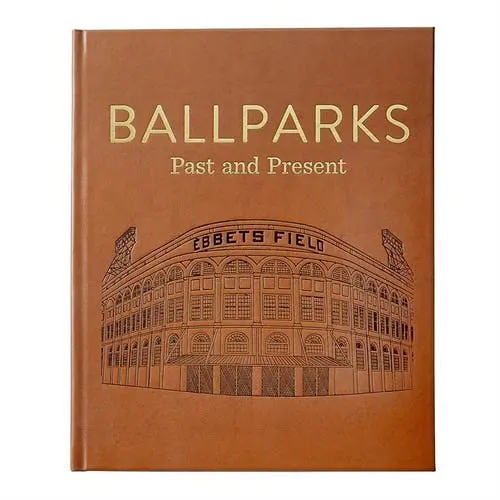 GRAPHIC IMAGE Ballparks Past And Present Leather Coffee Table Book