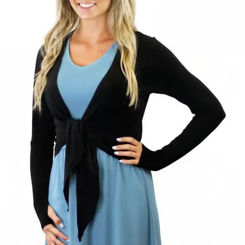 UV SKINZ Long Sleeve Crossover Wrap - Black