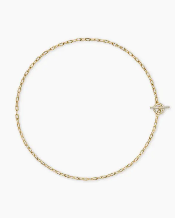 David Yurman Dy Madison® Pavé Toggle Chain Necklace