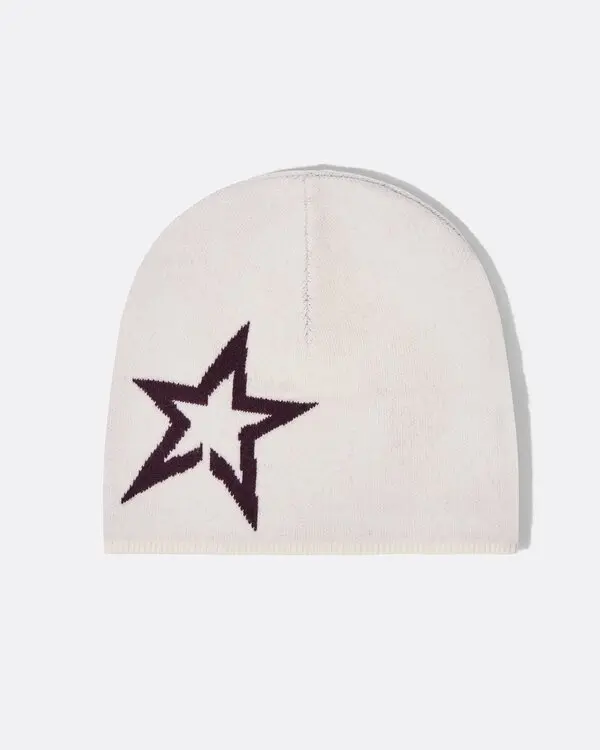 Perfect Moment Logo Star Beanie - White