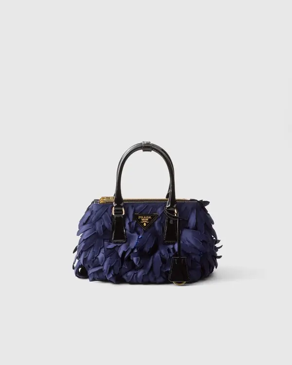 Prada Galleria Mini Bag - Baltic Blue/black