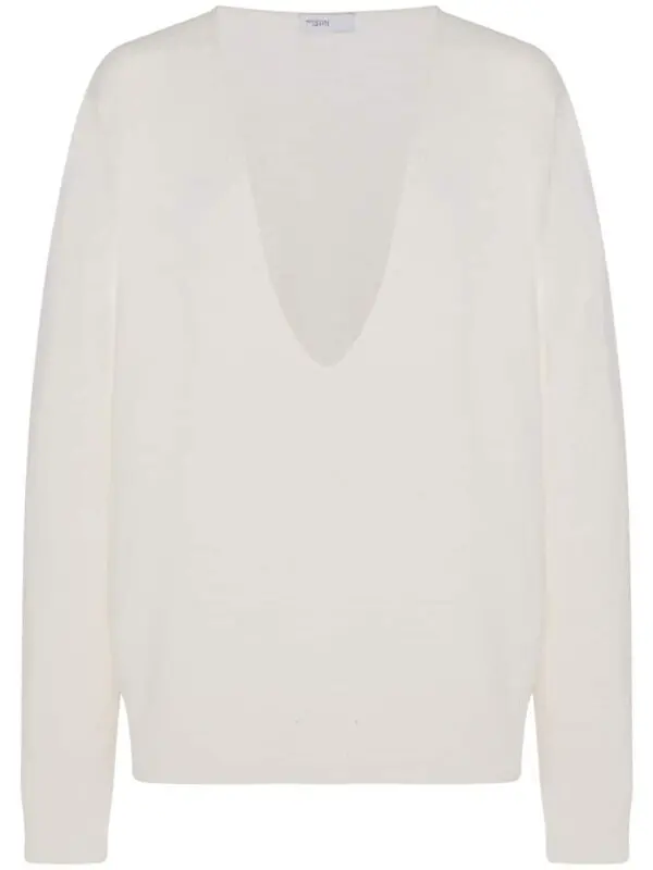 Rosetta Getty V-neck Sweater - White