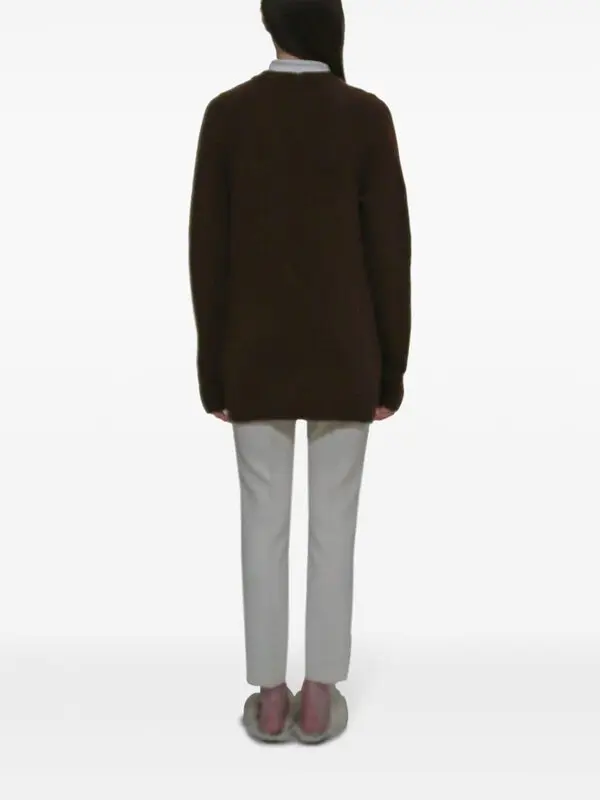 Rosetta Getty Open-front Cardigan - Brown