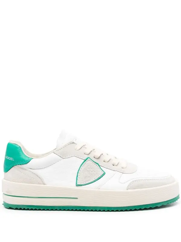 Philippe Model Panelled Leather Sneakers