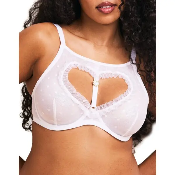 ADORE ME Kalila Unlined Plunge Bra - White