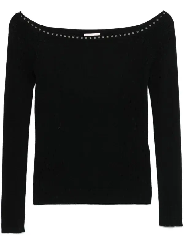 Liu Jo Off-shoulder Rockstud Top