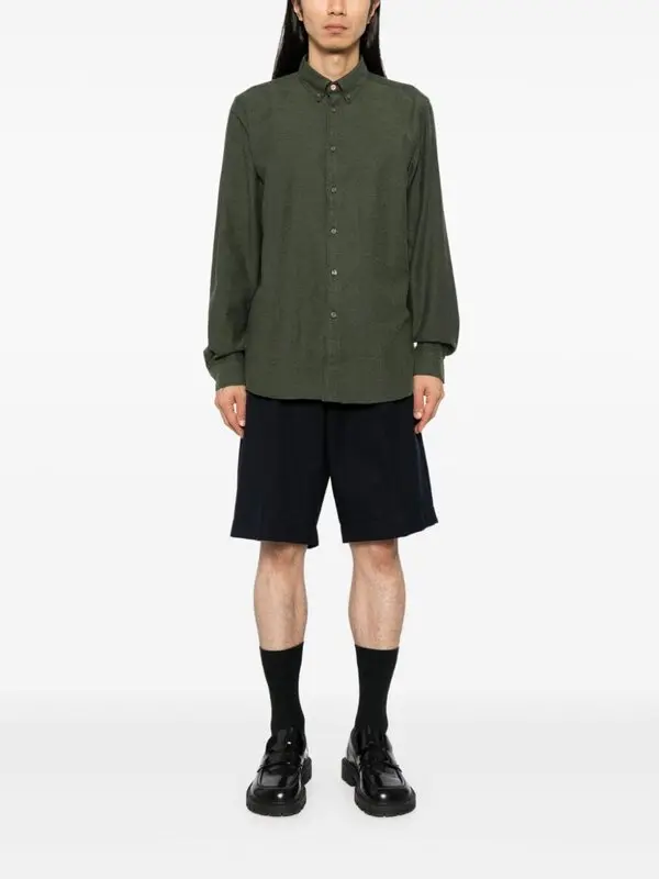 Paul Smith Button-up Cotton-blend Shirt
