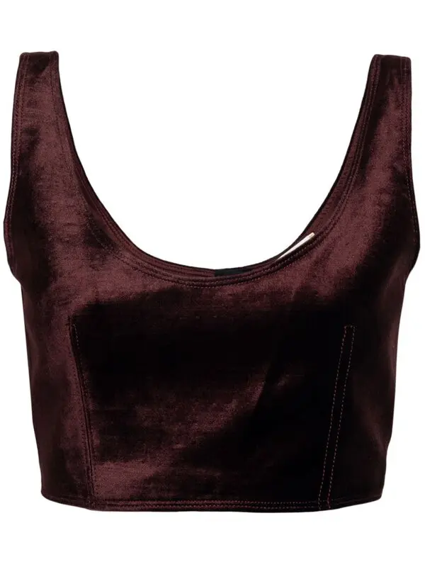 FORTE_FORTE Velvet Bandeau Top